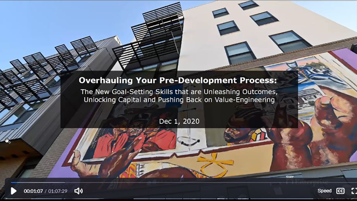 Overhauling Your Pre-Development Process | Enterprise Community Partners